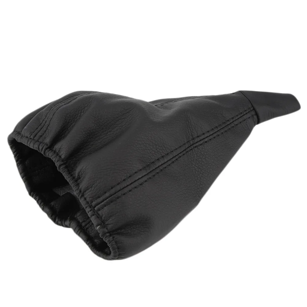 Universal Black Car Gear Head Dust Cover Vehicle Leather Gear Shift ...
