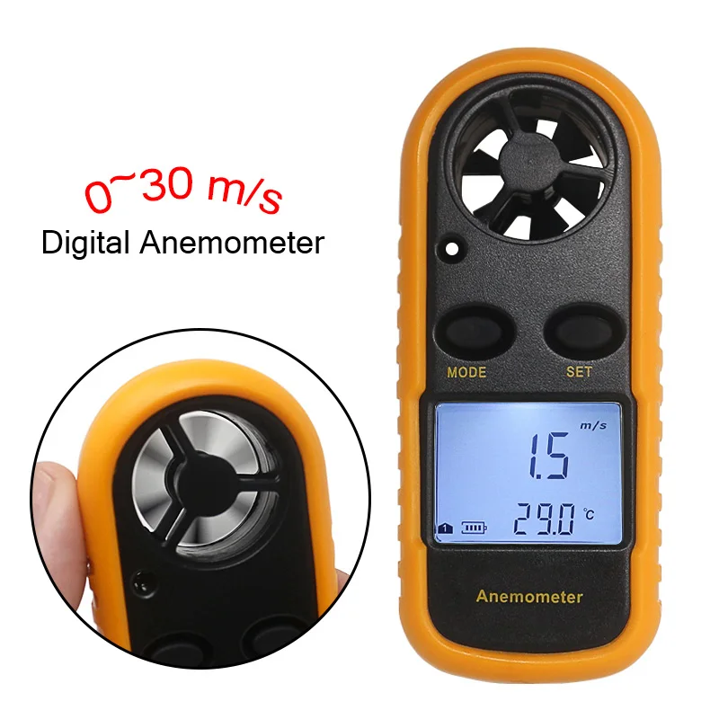 Digitale Hand Held Wind Gauge Meter GM816 30 M/s (65MPH) pocket Smart ...