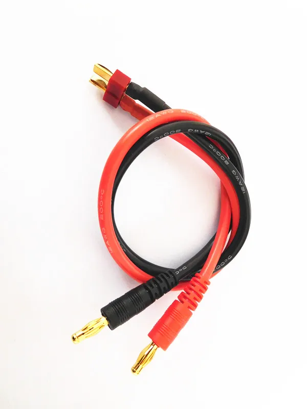 Charging Cable Deans Ultra T Plug Male to 4mm Bullet Banana Charger ...