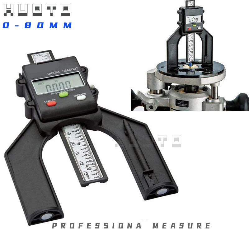 Digital Depth Gauge Digital Tread Depth Gauge Lcd Magnetic Self ...