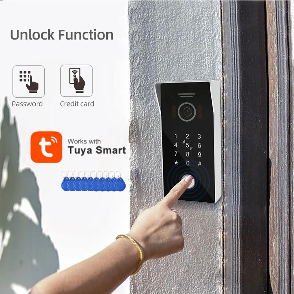 Tuya Waterproof Wifi Hd Video Doorbell Camera Wireless Poe Door Bell ...