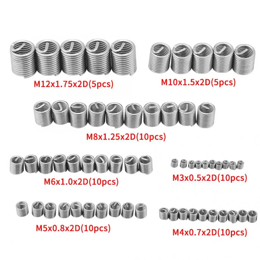 Metric Threaded Inserts 60pcs Wire Thread,Relaxed And WearableWire ...