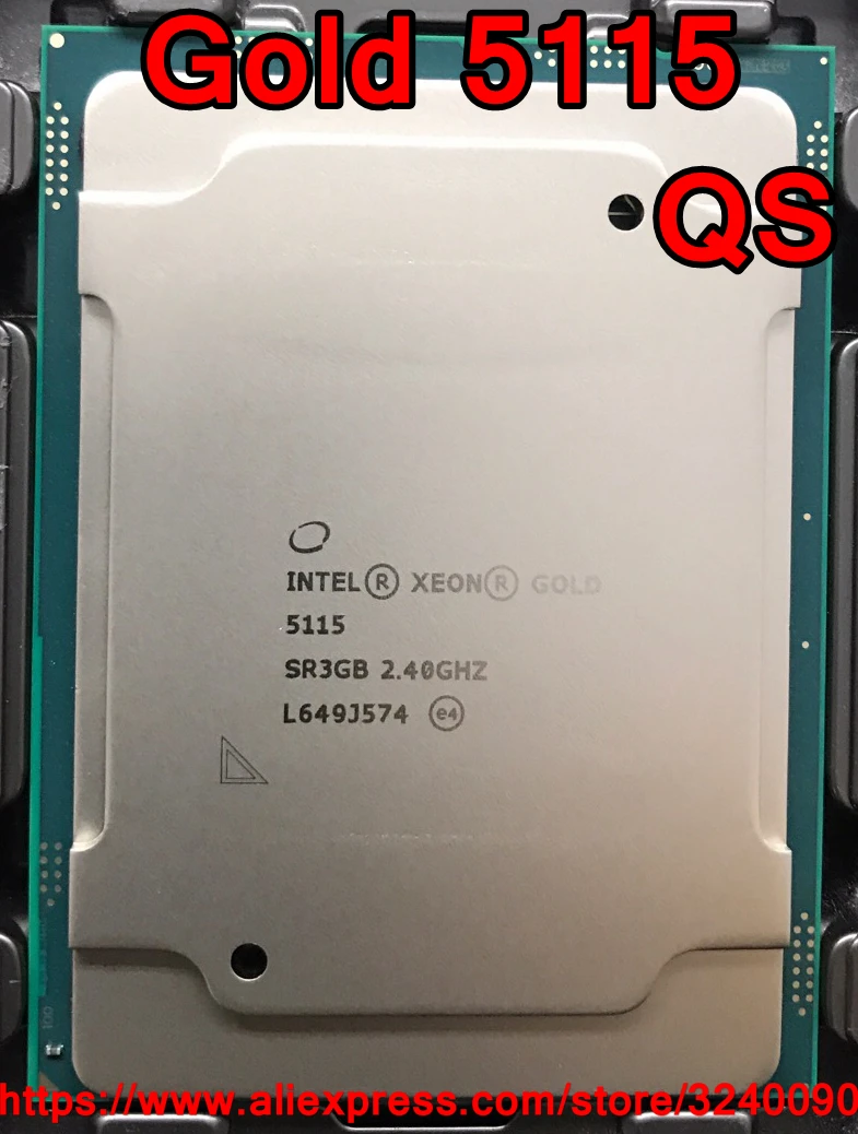 Intel-Xeon-GOLD-5115-QS-Gold5115-13-75M-Cache-2-40GHz-10-85W-LGA3647 ...