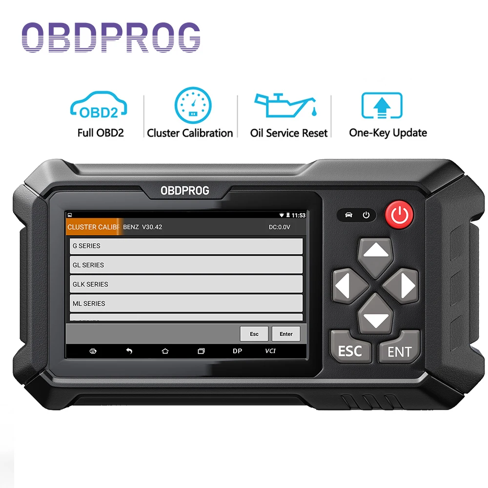 OBDPROG M500 OBD2 Cluster Calibration Correction Oil Reset Car ...