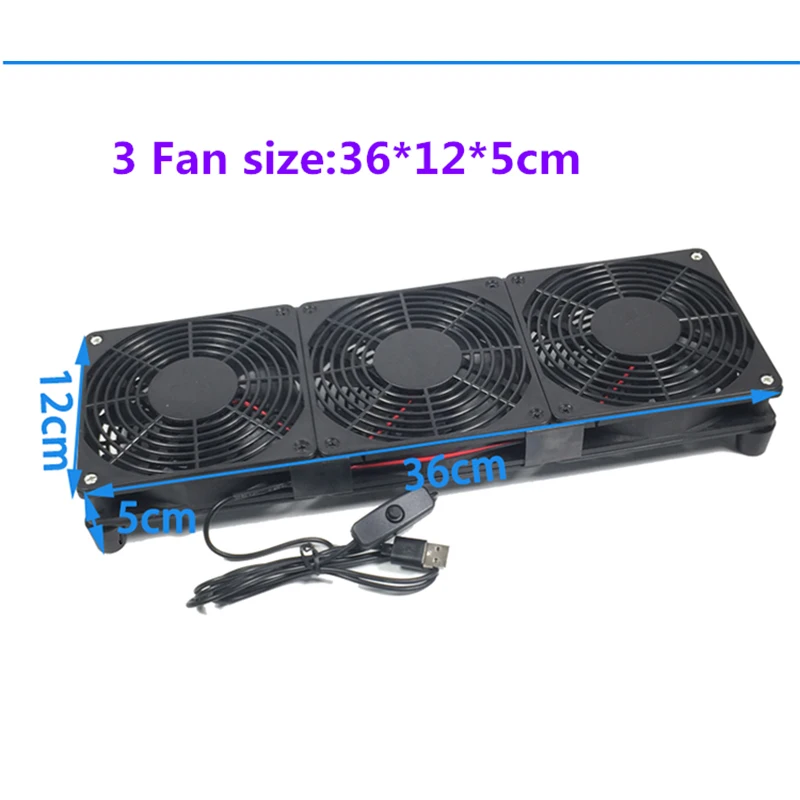 Large air volume 12cm 5V USB plug with switch silent cooling fan for RT ...