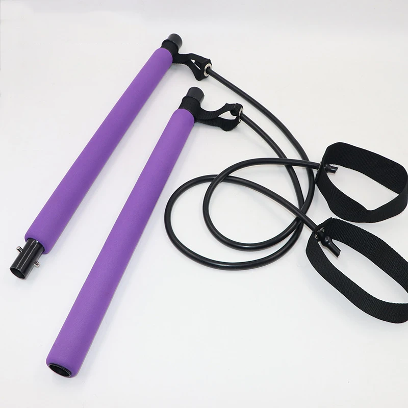 Multi-Function Pilates Bar Yoga Tension Bar Chest Expansion Arm Power ...