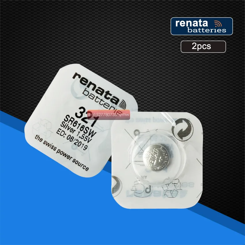 2pack renata Silver Oxide Watch 321 SR616SW 616 1.55V 100% 321 renata ...