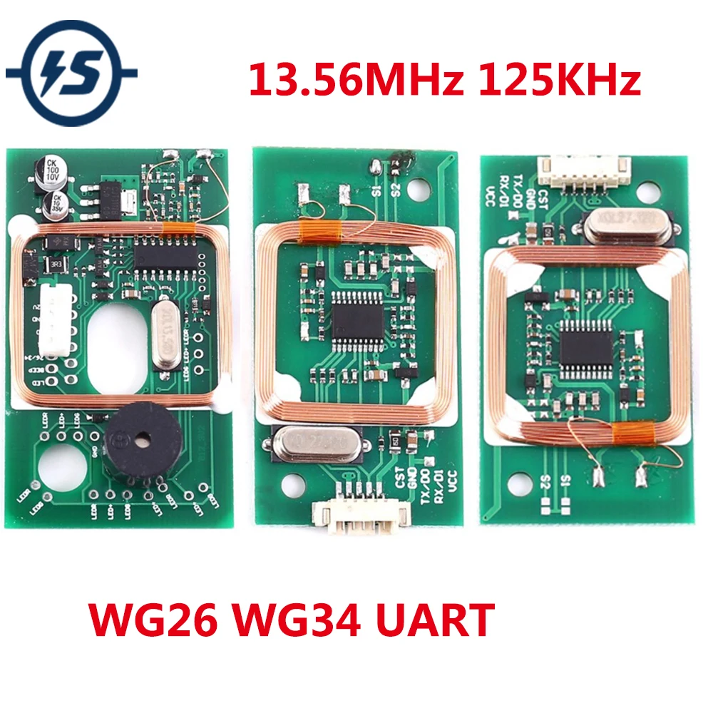 Rfid Wireless Reader Module 13.56mhz 125khz Dual Frequency Wiegand Wg26 ...