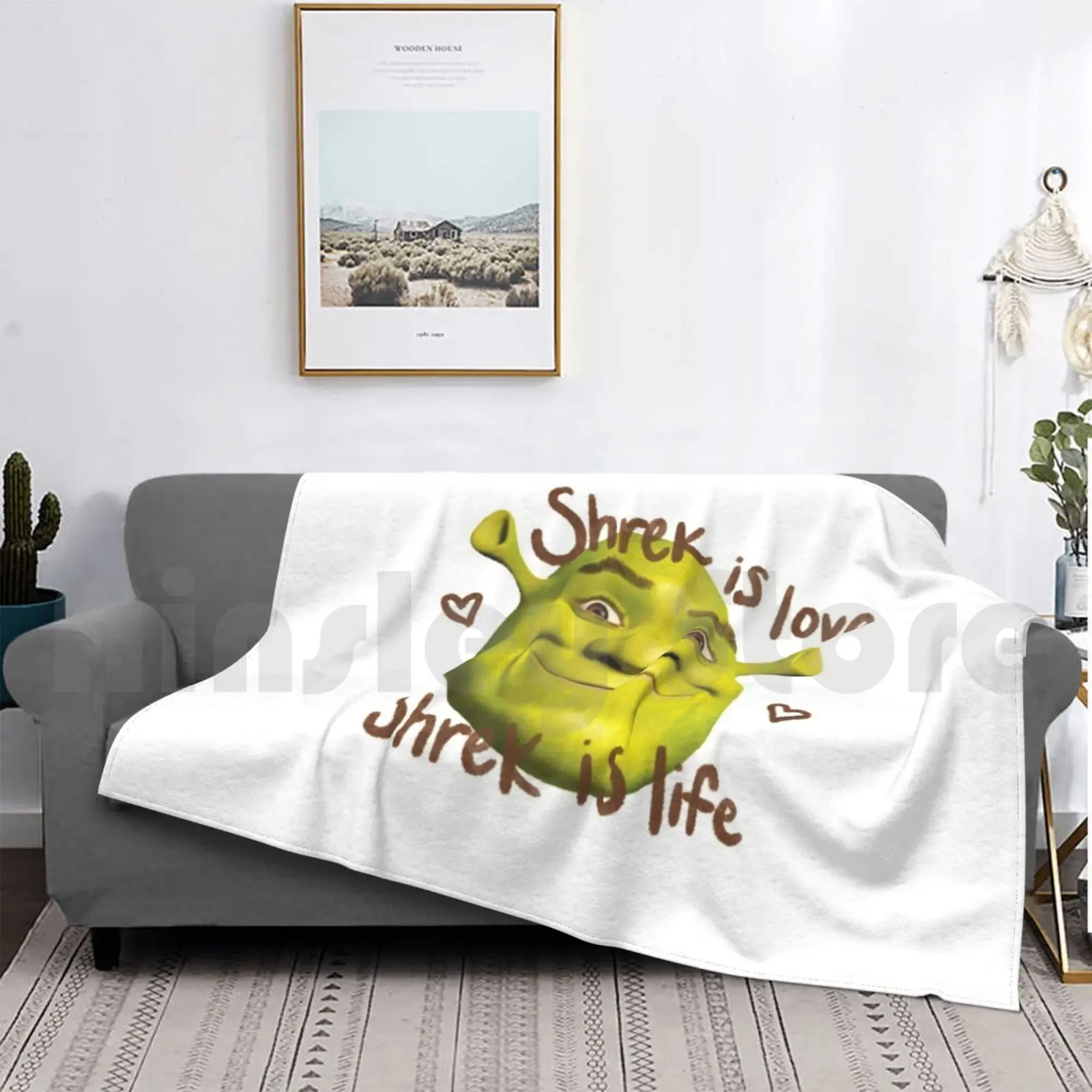 Shrek-amor-shrek-vida-cobertor-moda-personalizado-shrek-shrek-meme-meme ...