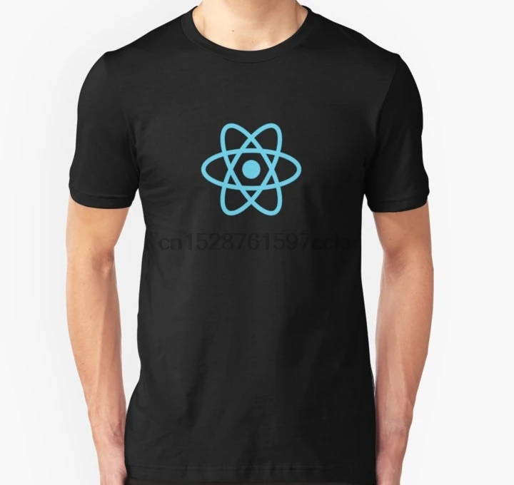 Men Tshirt Reactjs Reactjs 공식 로고 Javascript Framework T 셔츠 Unisex T 셔츠 인쇄 된 T 셔츠 Tees Top