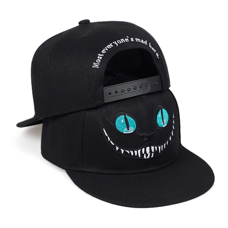 New-Cheshire-Cat-Embroidery-Baseball-Cap-Cute-Smiley-Snapback-Caps-Men ...