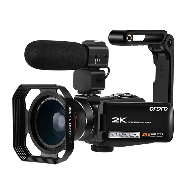 Video Camera Infrared Night Vision Camcorders 2k 30fps Full Hd Wifi