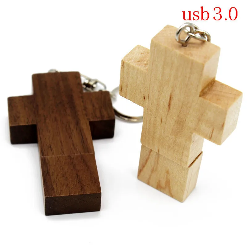 TEXT ME wood cross Flash Drive 4GB 8GB 16GB Pen Drive USB 3.0 Memory ...