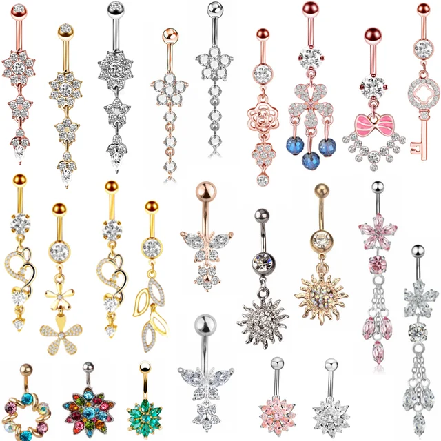 Navel Piercing Jewelry Types