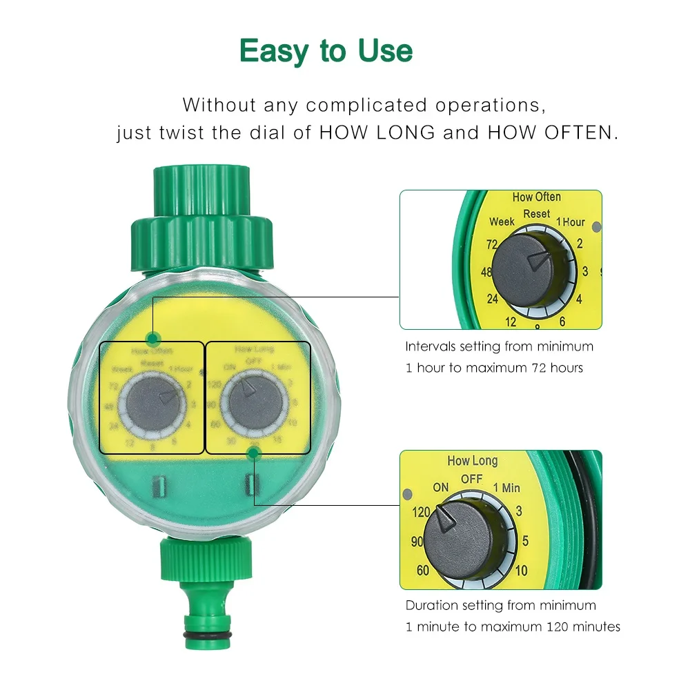 Outdoor Automatic Garden Irrigation System Timer Controller Automatic ...