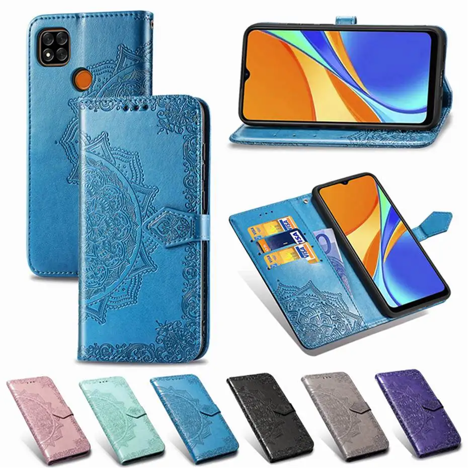Redmi 9C Phone Case FOR Xiaomi Redmi 9C Case Silicone Bumper Leather ...