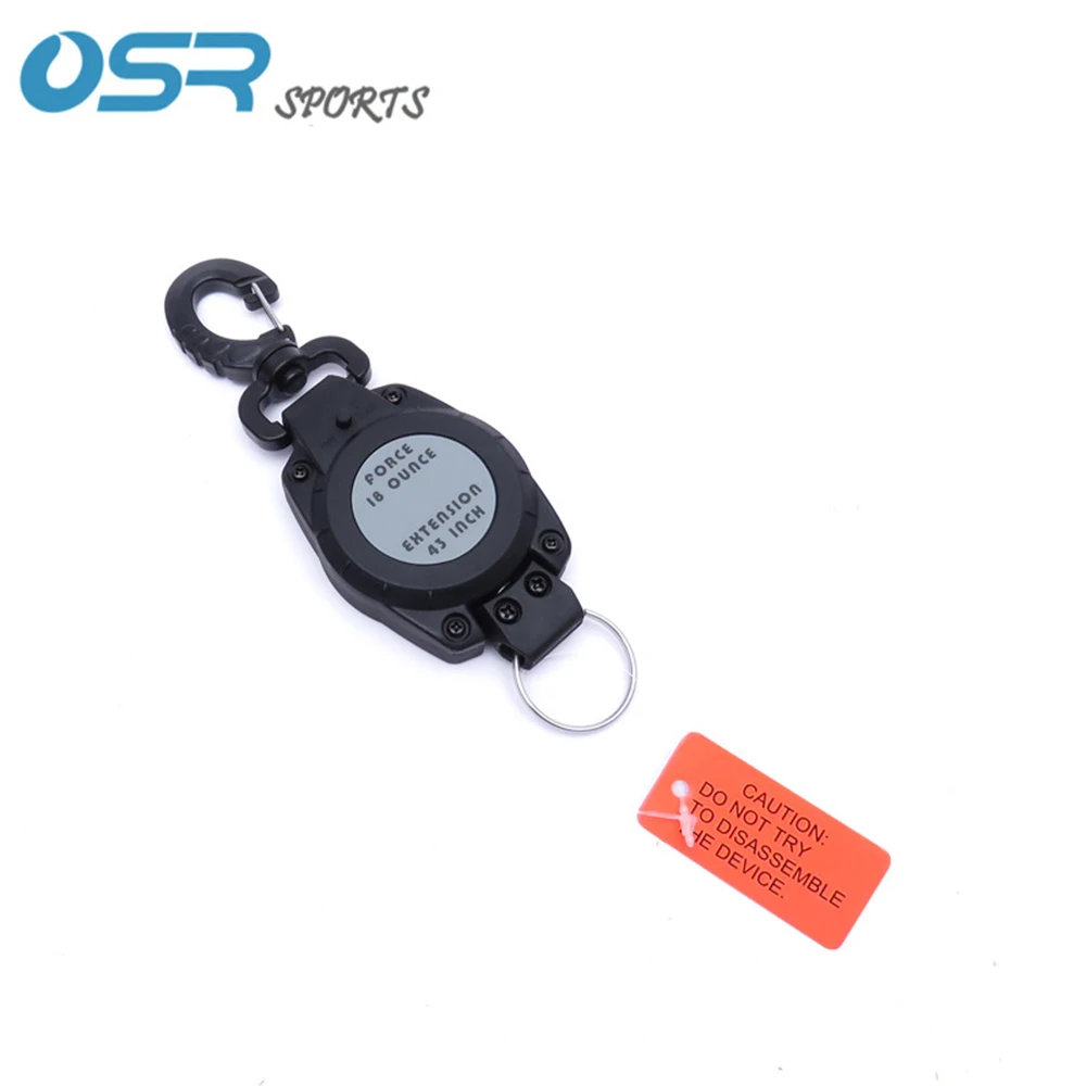 Scuba-Diving-Anti-lost-Spring-Scalable-Keychain-Stainless-Steel-Wire ...