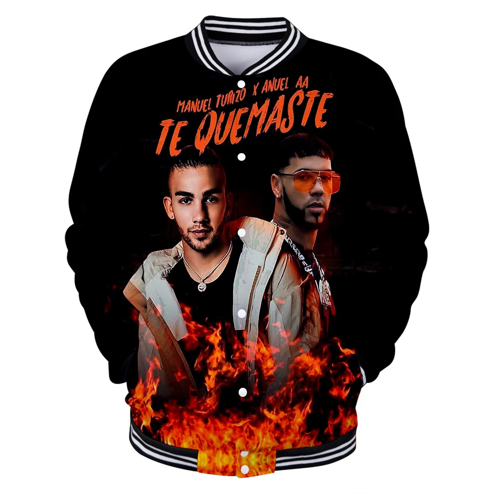 Uniforme de béisbol con capucha, chaqueta Anuel AA, ropa de estilo ...