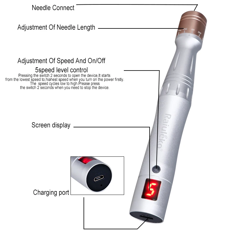 42 broches 10 pièces - Dr.imp Pen Ultima Dermapen professional Wireless ...