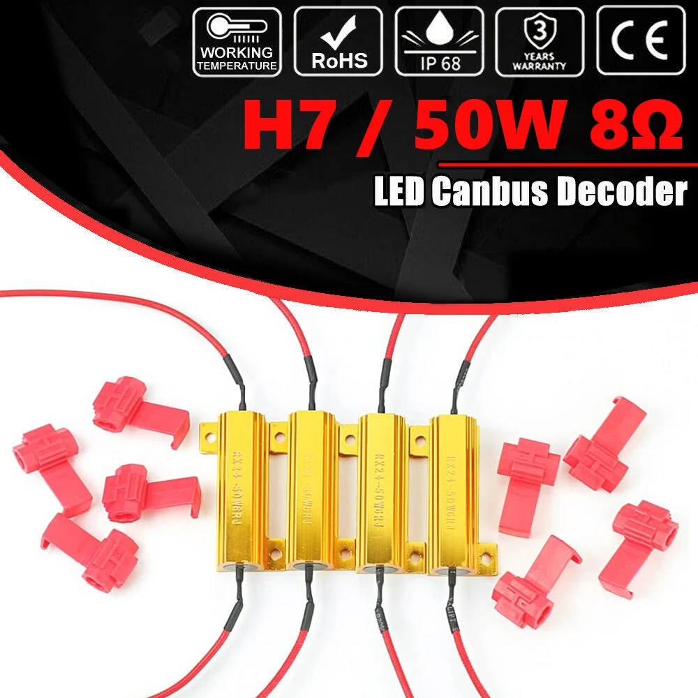 8ohm-50W-Load-Resistor-Canbus-Anti-Flashing-Decoders-For-LED-Bulb ...