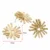 10pcs Stainless Steel Geometric Round Earring Stud Golden Flowers ...