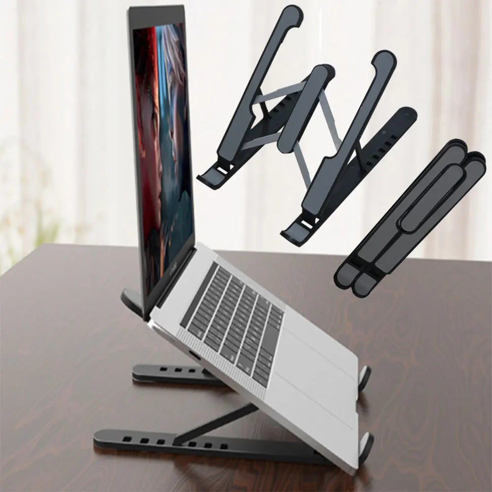 Foldable laptop stand adjustable support base portable notebook stand ...