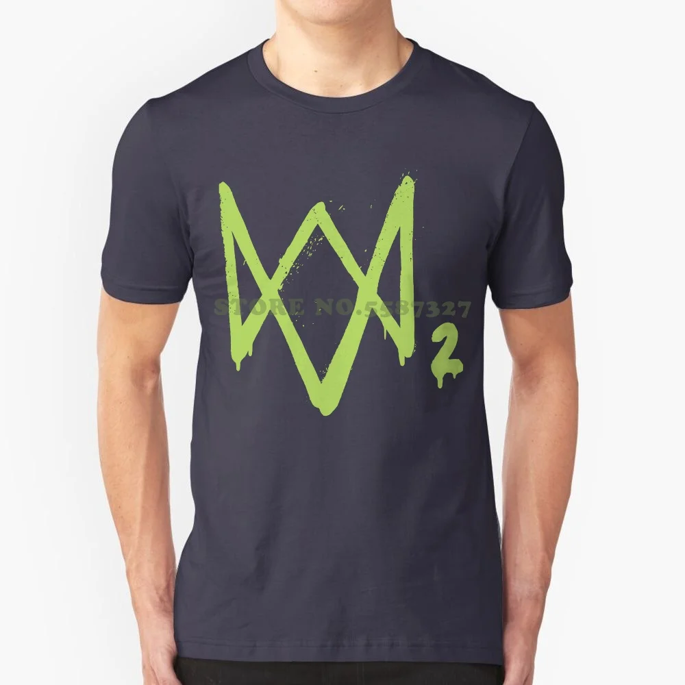 Official Watchdogs 2 Neon Logo Graphic T Shirt Gamer Merch Shooter ...