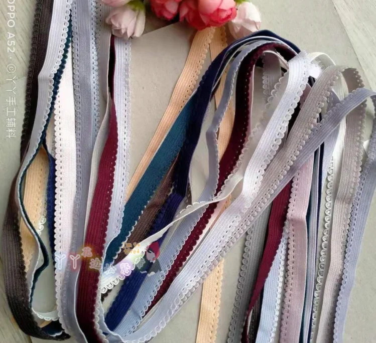 Adorno de encaje elástico para ropa interior, lencería, Material de ...