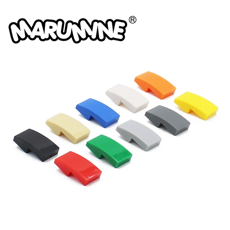 Marumine 11477 Slope Curved 2x1 No Studs Arc Building Blocks ...