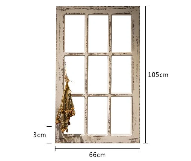 White Wooden Window Frame