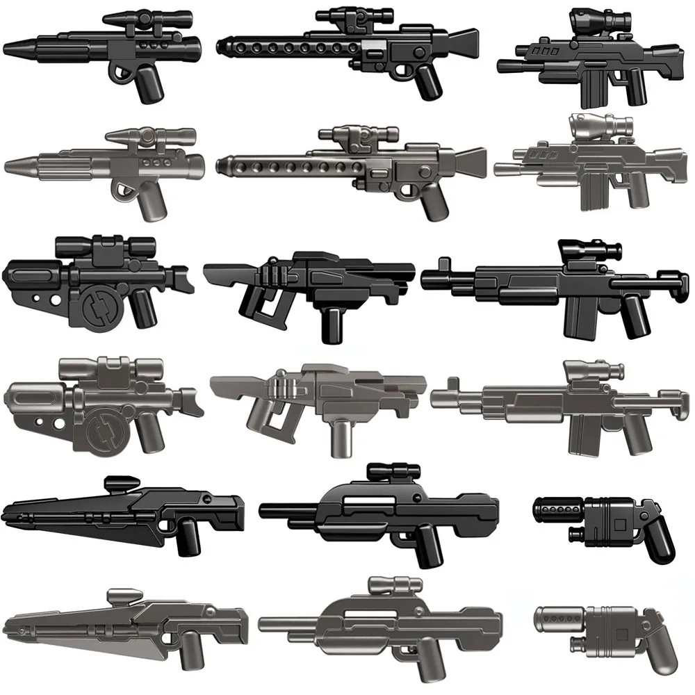 Brick Guns Halo Science Fiction Future Weapons Pack For Star Troops Moc ...