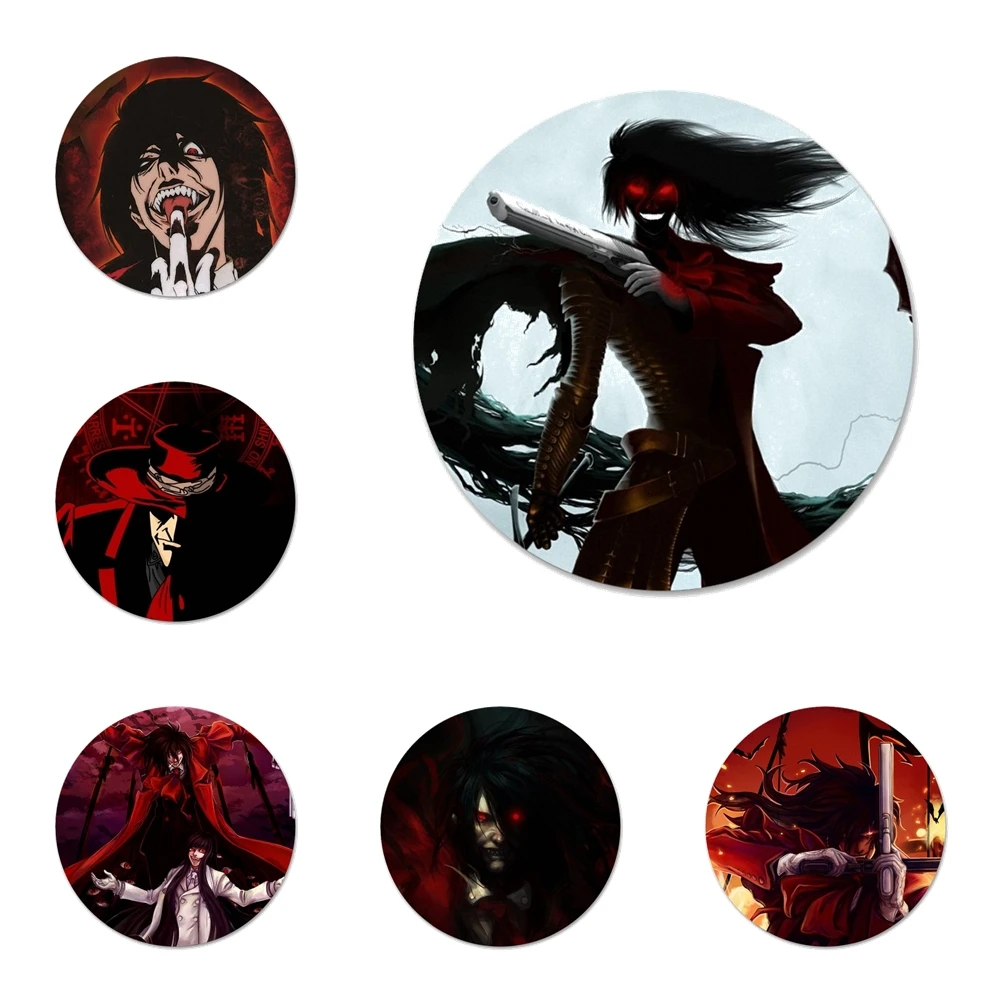 Alucard Hellsing Brooch Pin Cosplay Badge Accessories For Clothes ...