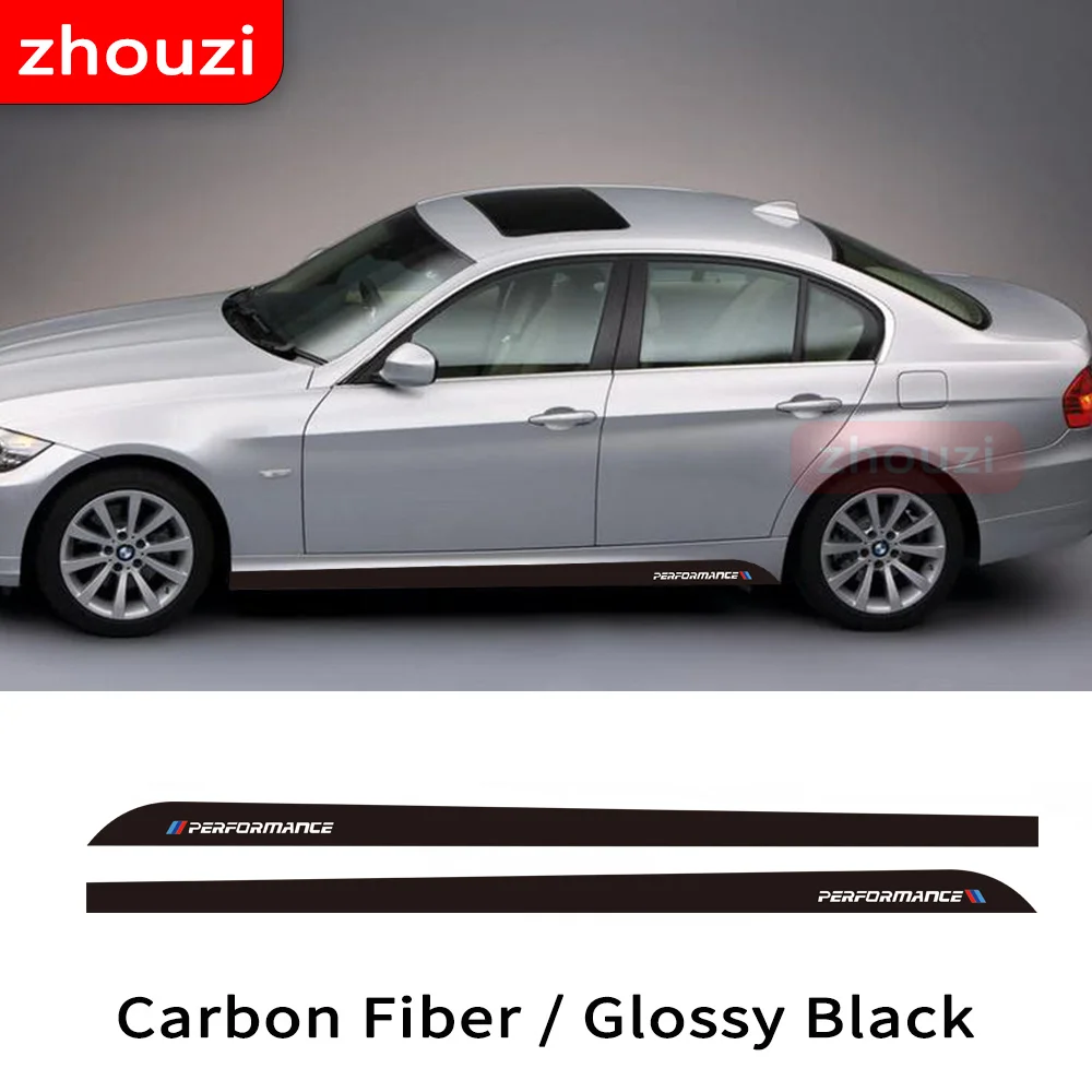 M-Performance-Car-Door-Side-Skirt-Stripes-Stickers-Decals-For-BMW-3 ...