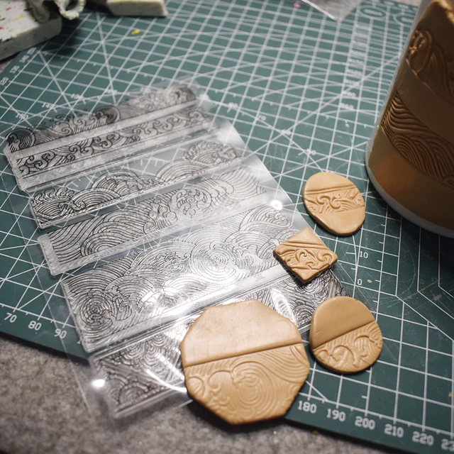 Clay Stamp Texture Emboss Sheet Ceramic Pottery Polymer Clay Chinese ...