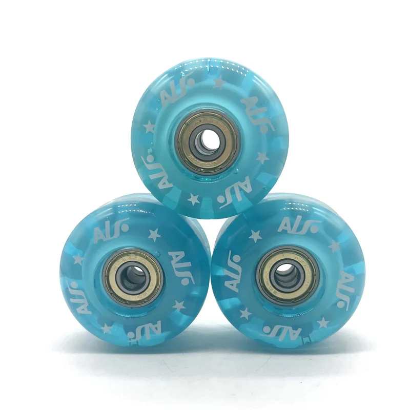 Ruedas-luminosas-para-monopat-n-54MM-80a-para-patines-con-rodamientos ...