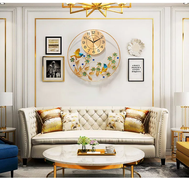 Bird часы настенные часы Гостиная немой крутой бытовой часы Креативный современный подвесной