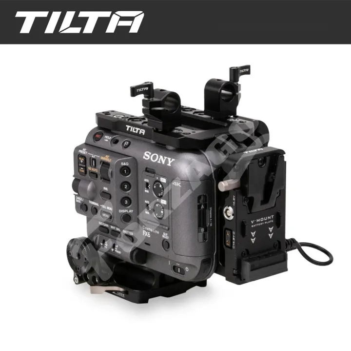 TILTA FX6 ES T20 B Advanced Camera Cage Kit for Sony FX6 Vertical Mounting Minimizes Wear and ...