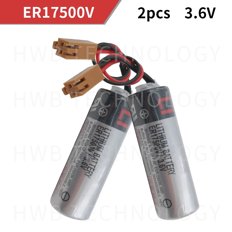 2pcs/lot 100% New Original For TOSHIBA ER17500V 3.6V PLC Lithium ...