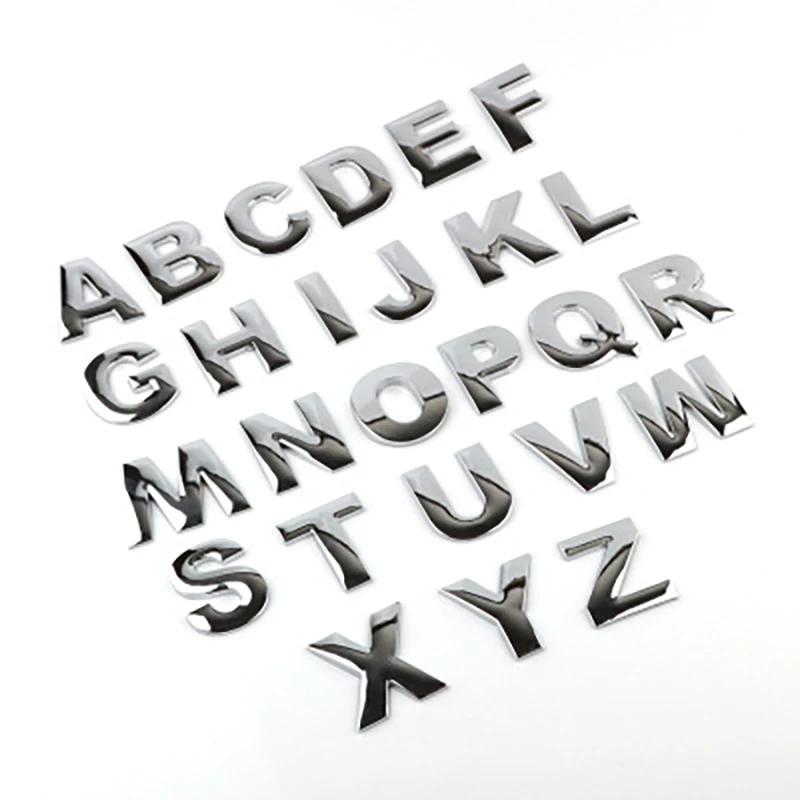My Car Sticker New 45 26mm 3d Diy Letters Alphabet Emblem Chrome And ...