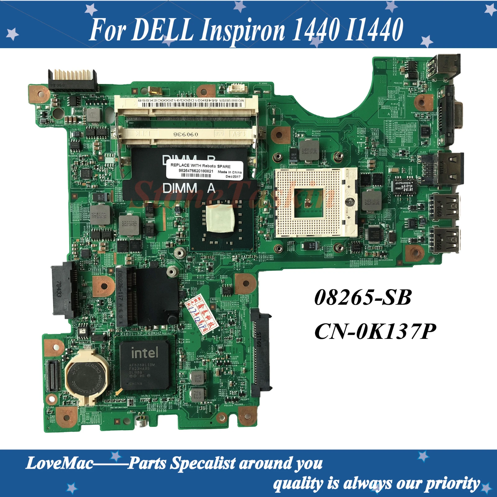High Quality CN-0K137P For DELL Inspiron 1440 I1440 Mainboard CN-0K137P ...