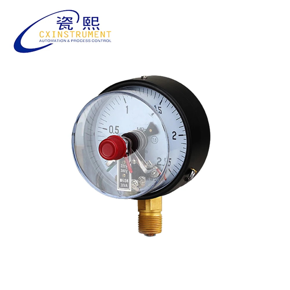 0 ~ 60 Mpa ช่วงการวัด60มม.รัศมีติดตั้งวัสดุเหล็กต่ำเครื่องวัดความดันลม ...