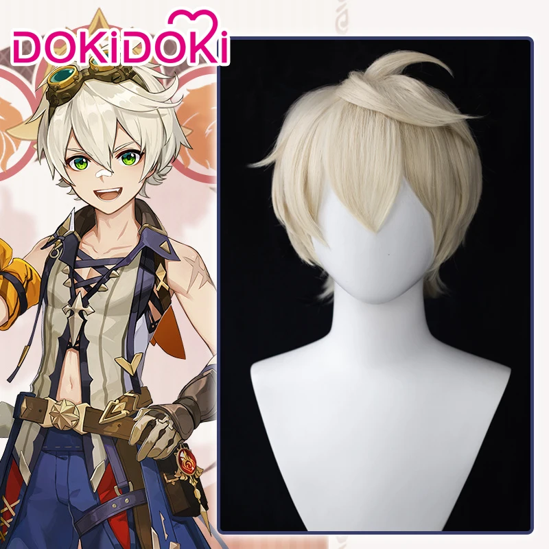 Dokidoki Game Genshin Impact Cosplay Halloween Bennett Cosplay Wig ...