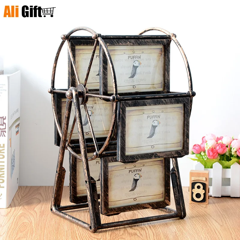 Nordic Creative Retro Ferris Wheel 5 Inch Photo Frame Swing Windmill ...