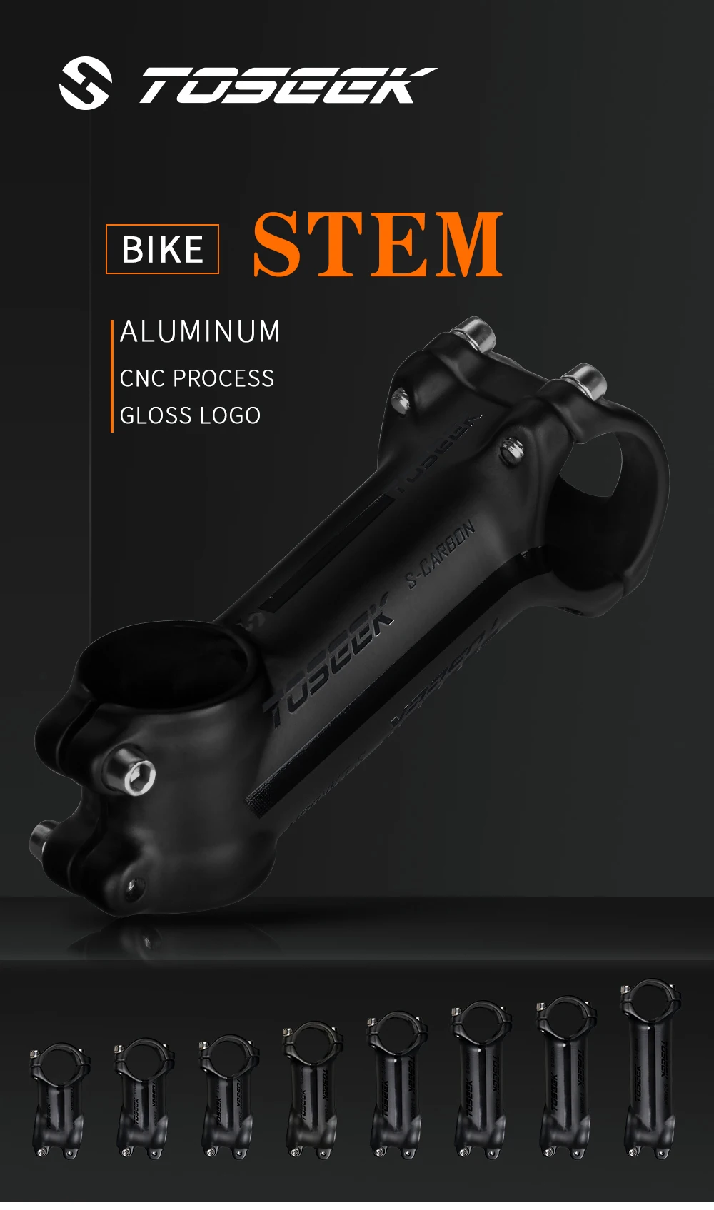 Potence de vélo,tige de guidon de vélo vtt en aluminium ultraléger,6-17 ...