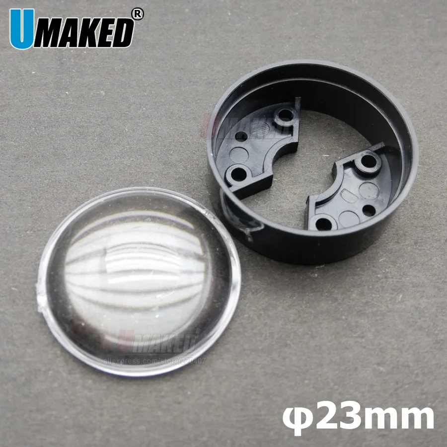 23mm-with-bracket-holder-led-lens-semi-circle-Plano-convex-LED-Lenses ...