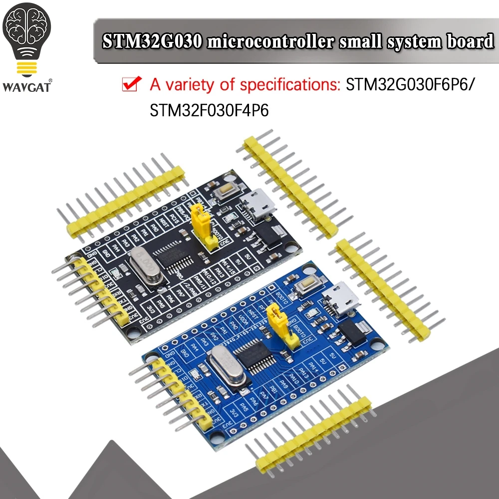 WAVGAT-48-MHz-STM32F030F4P6-STM32G030F6P6-Small-Systems-Development-Board-CORTEX-M0-Core-32bit ...