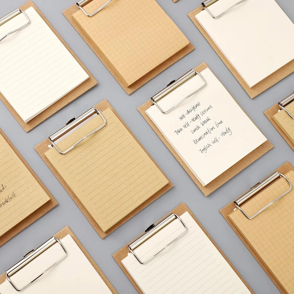 JIANWU Board Clip Note Clipboard Memo Pads Basic Color Loose leaf ...