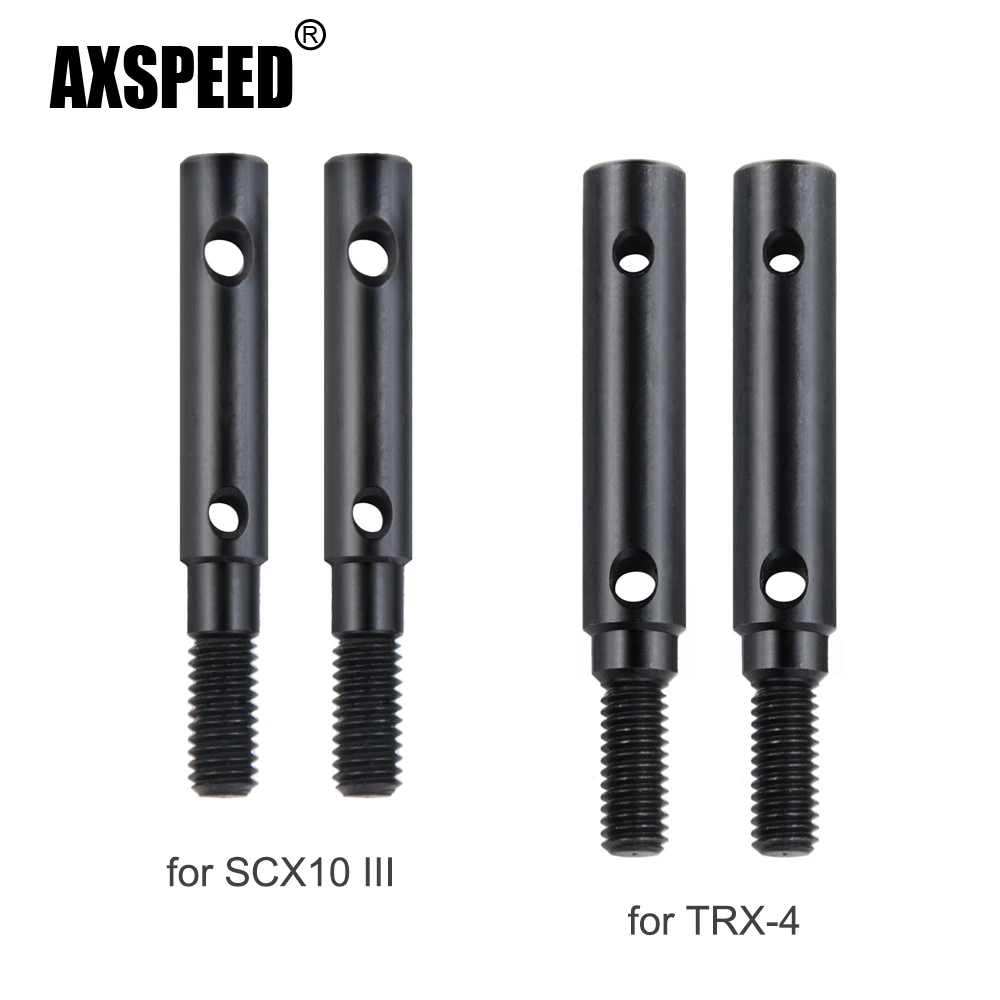 AXSPEED-Hard-Steel-Front-Rear-Portal-Stub-Axle-Drive-Shaft-for-Axial ...