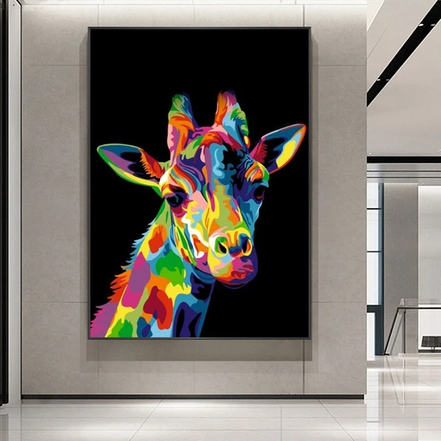 Giraffe Head Painting