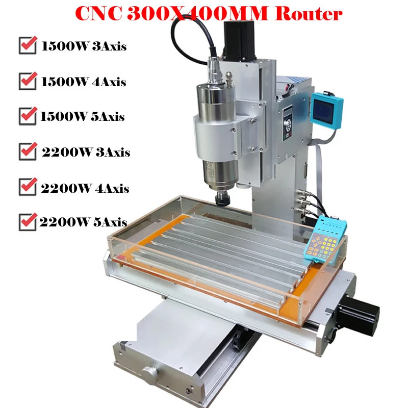 Diy Vertical Cnc 3040 2200w 5 Axis 4 Axis Engraver Milling Machine ...